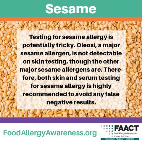 Sesame: A Top 9 Food Allergen | FAACT